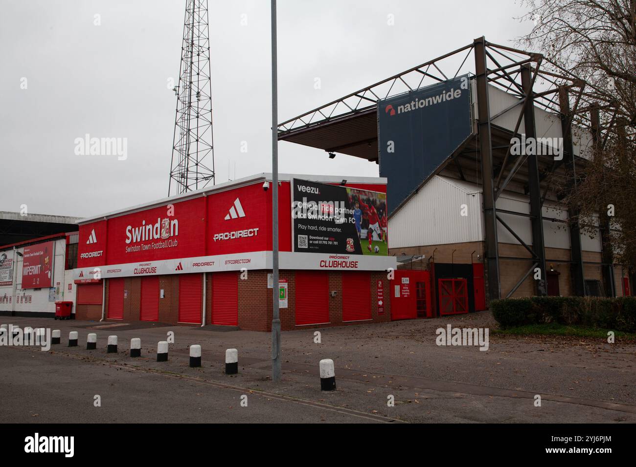 Swindon Town F.C.'s stadium The County Ground Stock Photo - Alamy