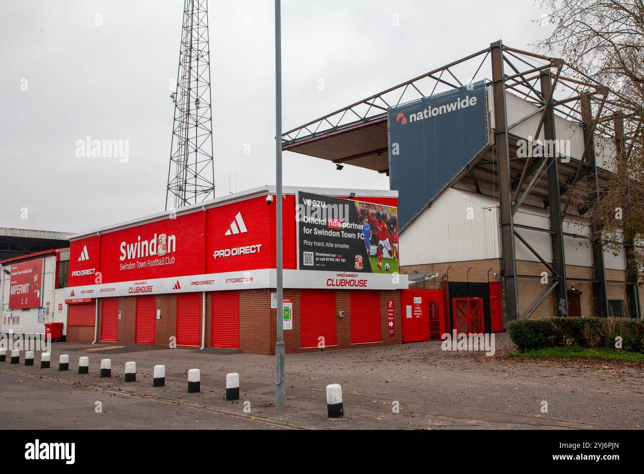 Swindon Town F.C.'s stadium The County Ground Stock Photo - Alamy