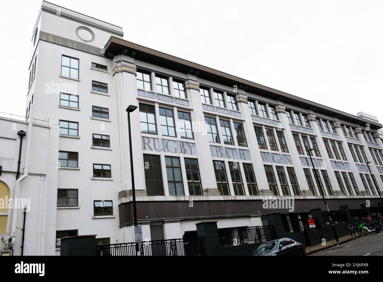 Exterior facade of Royal Mail Mount Pleasant Sorting Office building ...