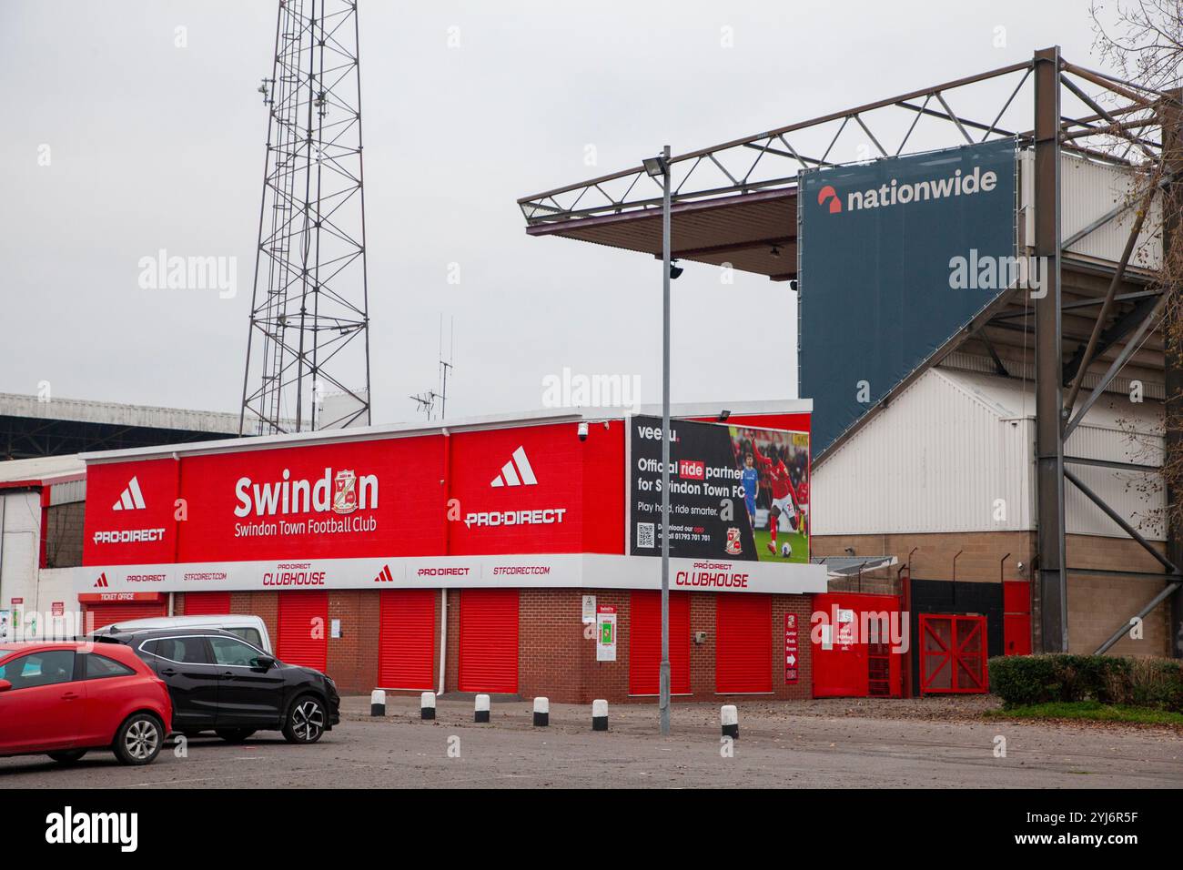 Swindon Town F.C.'s stadium The County Ground Stock Photo - Alamy