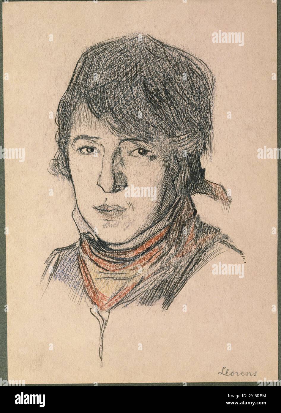 ESTUDIO PARA RETRATO DE EVA RODRIGUEZ - 1918 - DIBUJO - 12,5X17,5 ...