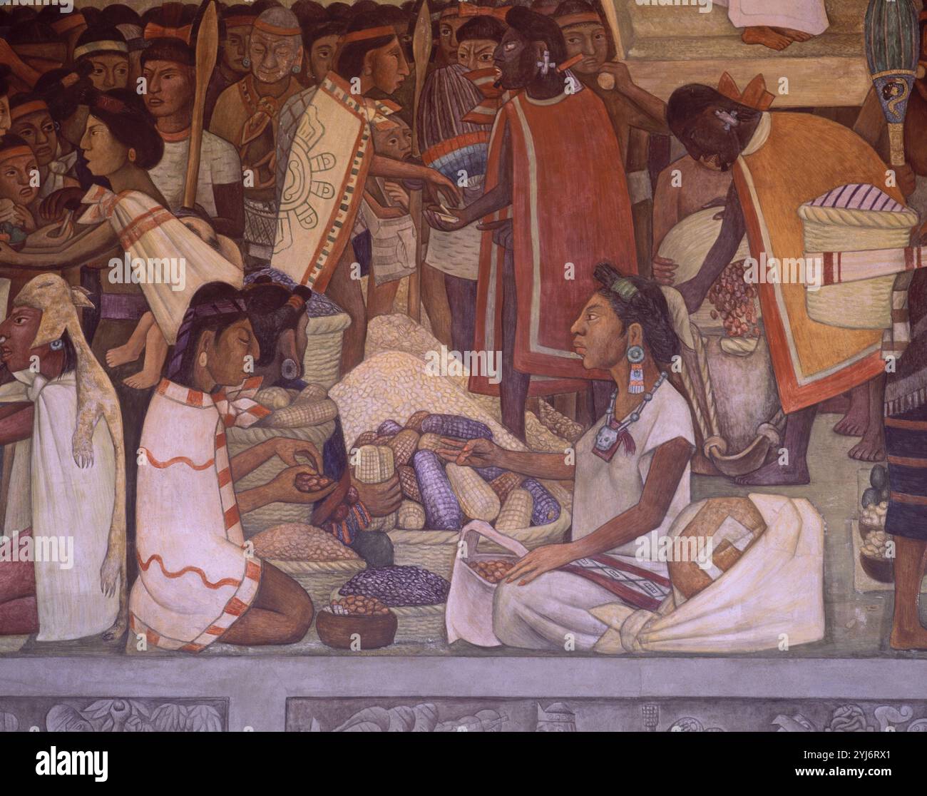 TABLERO - MERCADO DE TLATELOLCO - PUESTO DE CEREALES Y MAIZ - FRESCO ...