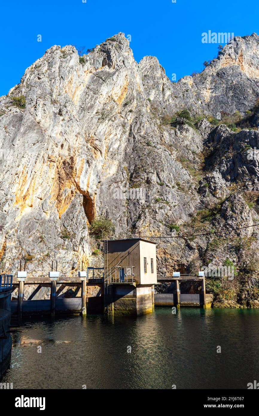 Matka Hydropower Plant, located in the Matka Stock Photo - Alamy
