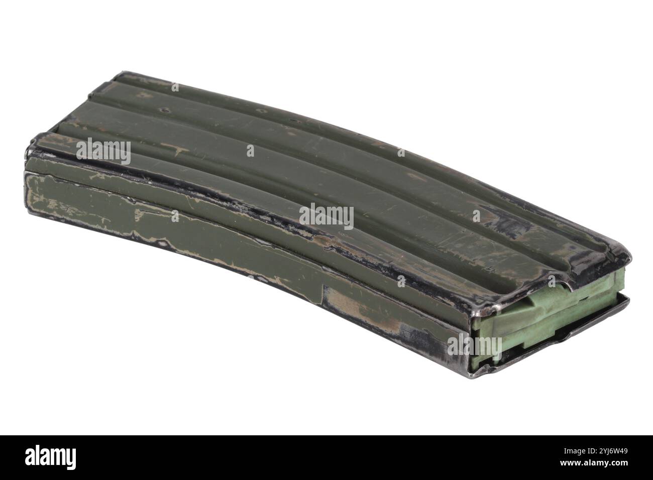 Standard issue 30-round M16 magazine isolated on white background Stock ...