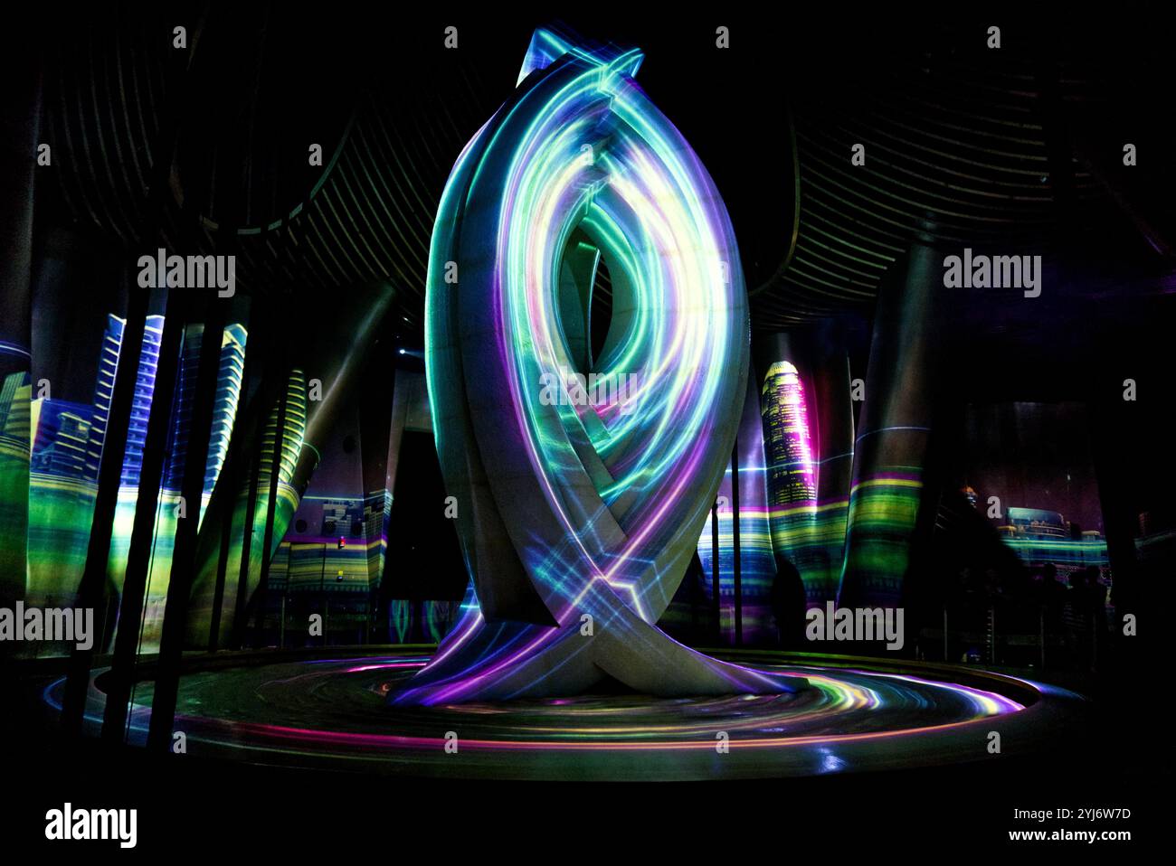 Mass damper of shanghai tower Stock Photo - Alamy