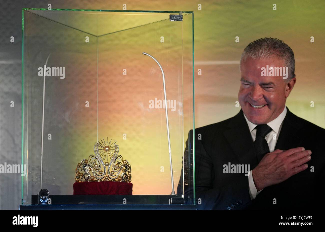 Mexican businessman Raúl Rocha Cantú, co-owner of the Miss Universe ...