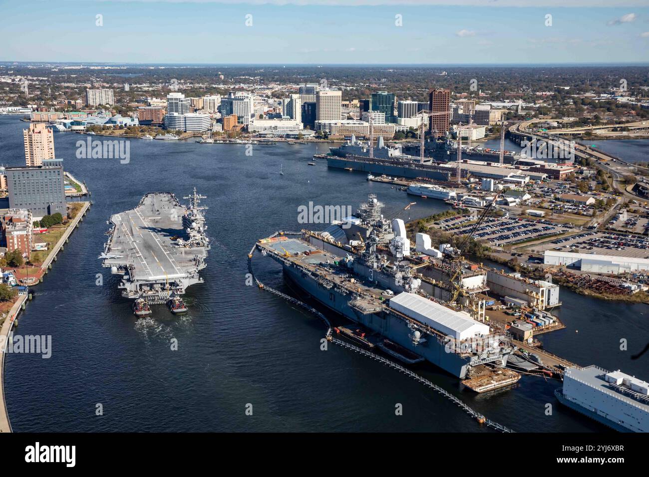 Norfork, United States. 12th Nov, 2024. The U.S. Navy Nimitz-class ...