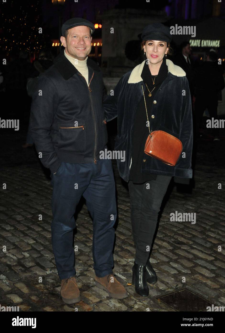 London, UK. 12th Nov, 2024. Dermot O'Leary and Dee Koppang at the SKATE ...