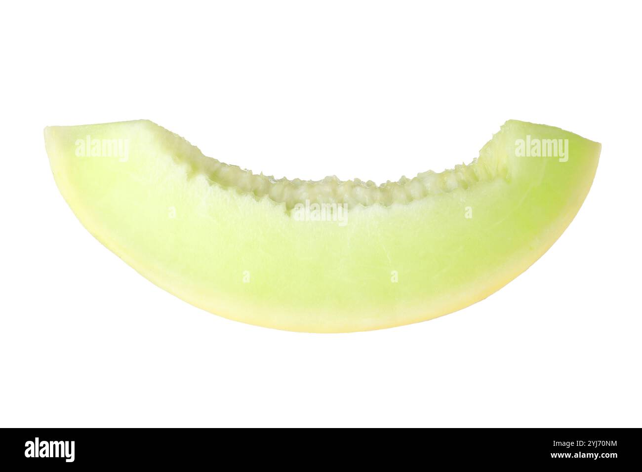 Slice of fresh melon isolated on white Stock Photo - Alamy
