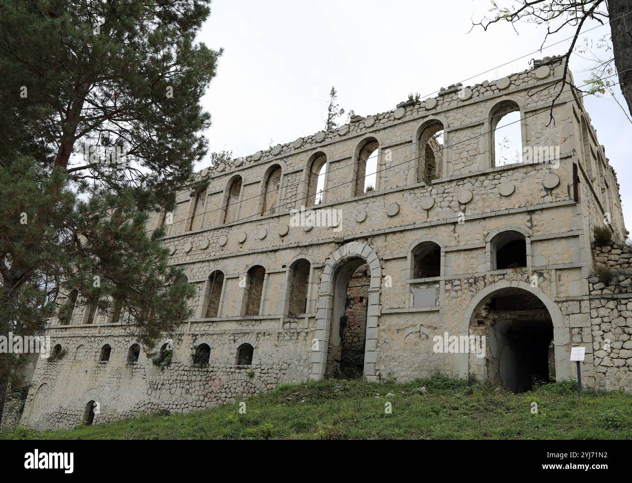 Ruined palace of Khurshidbanu Natavan at Shusha in the Liberated ...