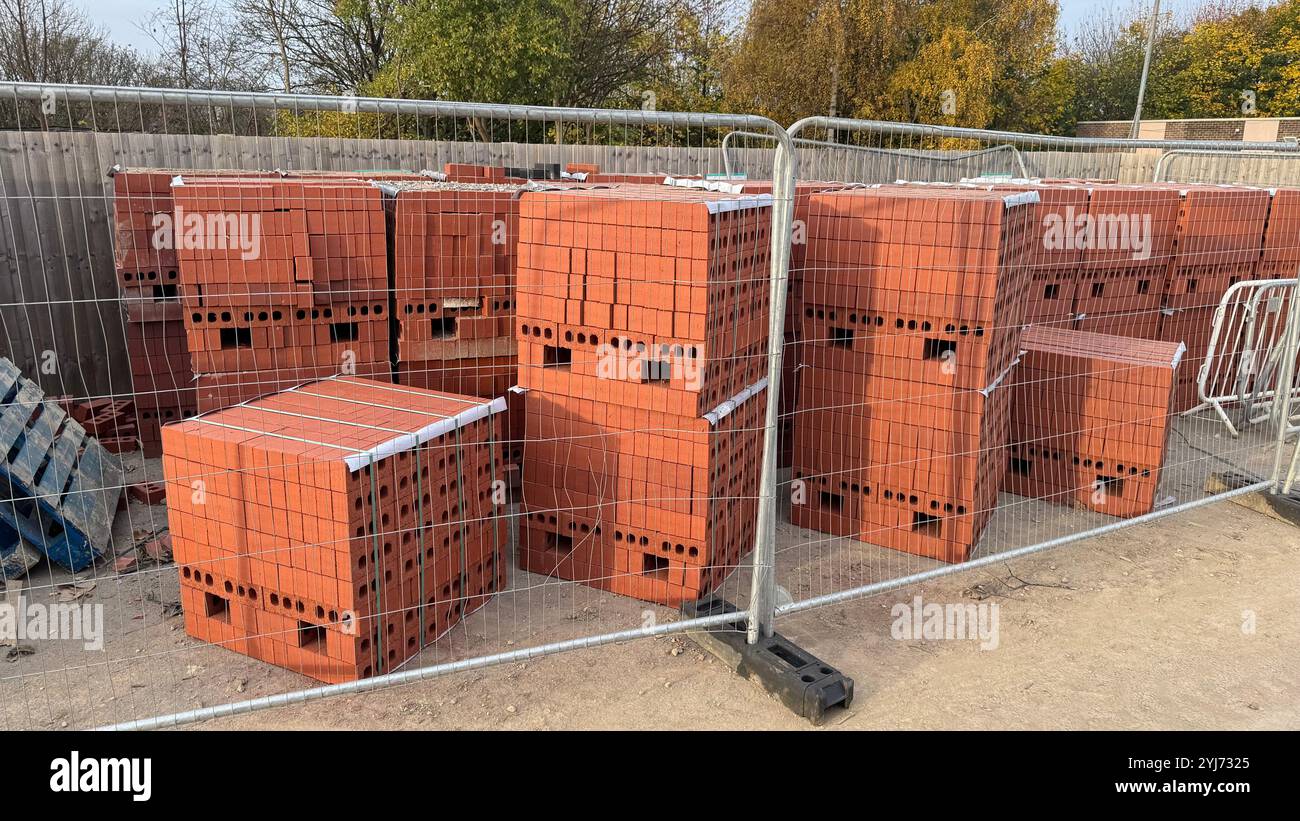 Construction site stacks bricks metal hi-res stock photography and ...