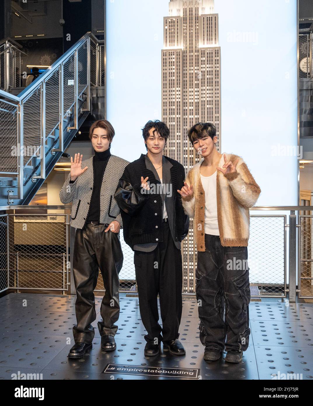 New York, USA. 13th Nov, 2024. K-Pop hard-of-hearing boy band Big Ocean ...