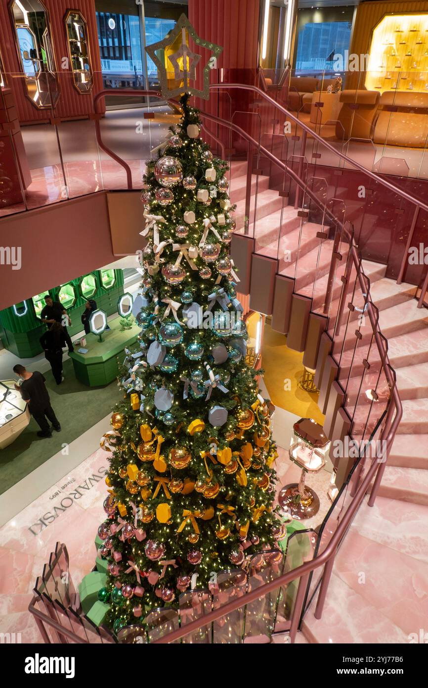 The interior of the Swarovski global flagship store features a full ...