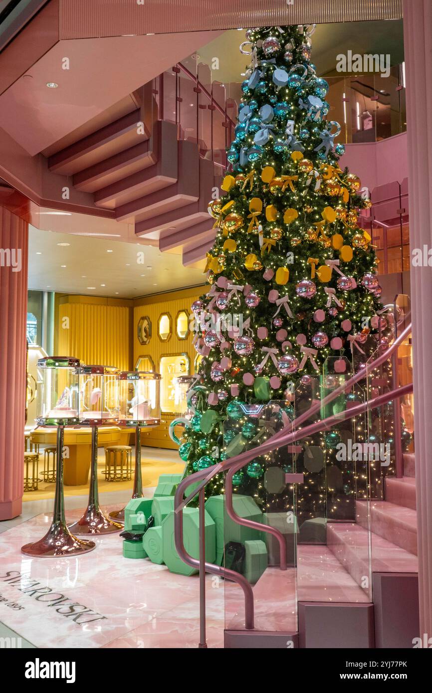 The interior of the Swarovski global flagship store features a full ...