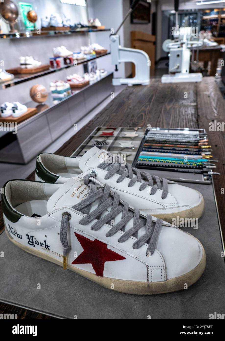 Mens designer shoe department in Bloomingdale's flagship store in New ...