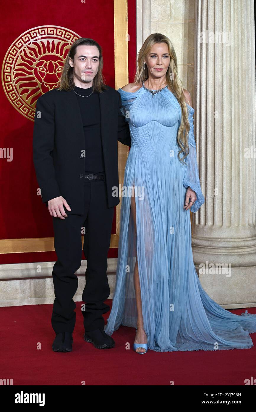 London, UK. November 13th, 2024. Daniel Del Core and Connie Nielsen ...