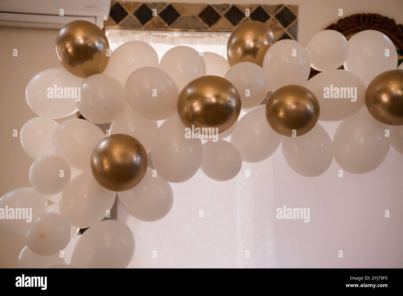 Elegant Balloon Arch Decoration for Celebrations Stock Photo - Alamy