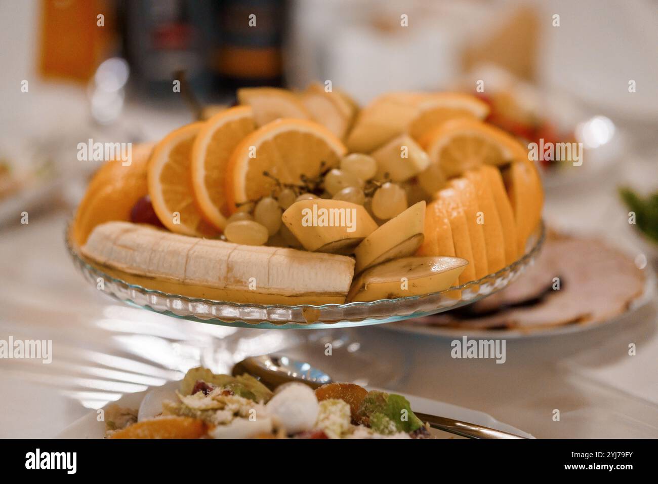 Exquisite Fruit Platter Featuring Assorted Fresh Fruits at a Gala Event ...