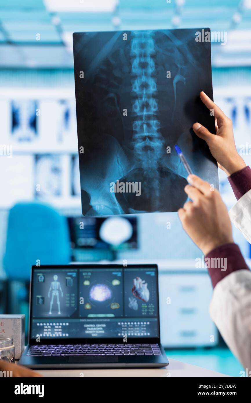 Indian medic reviewing diagnostics hi-res stock photography and images ...