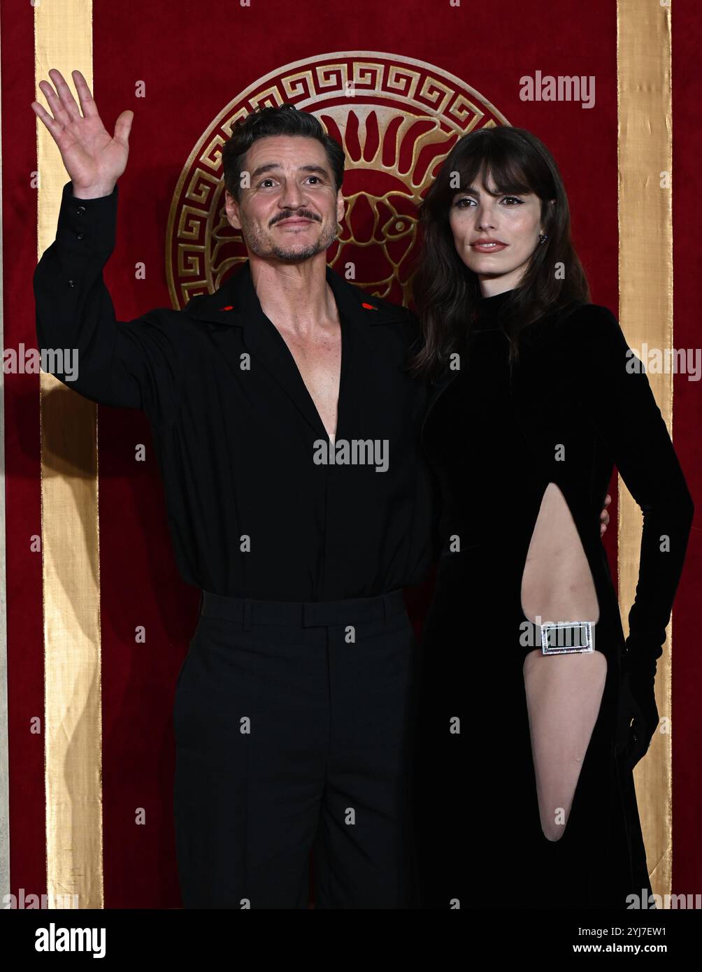LONDON, UK. 11th Nov, 2024. Pedro Pascal and Lux Pascal attends "Gladiator II" The Royal Film ...