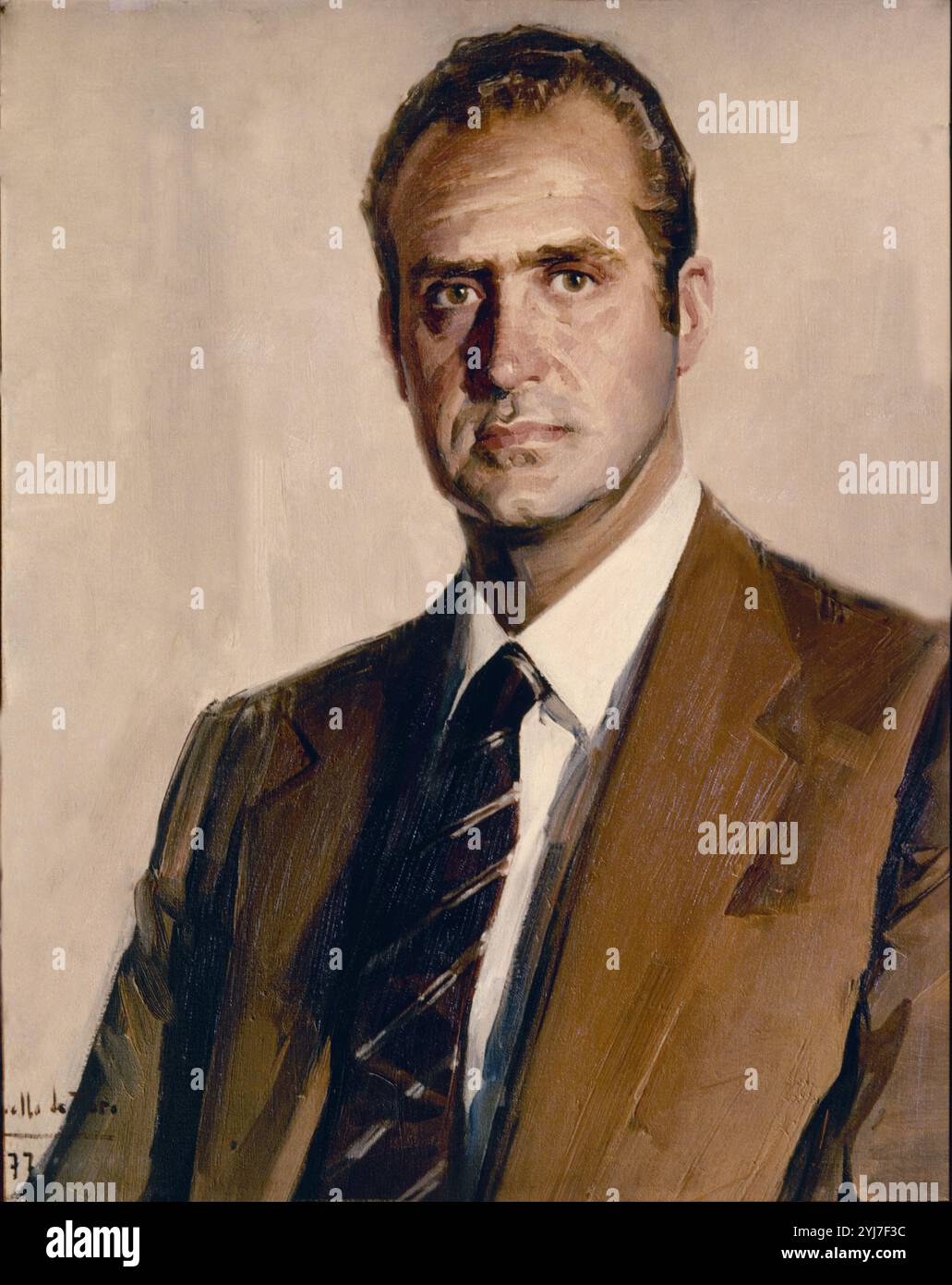 Portrait of Juan Carlos, King of Spain. 1977. Oil on canvas. Madrid ...