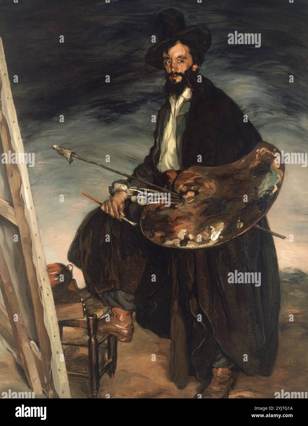 RETRATO DEL PINTOR PABLO URANGA-1905-OLEO LIENZO,146x115,5 CM. Author ...