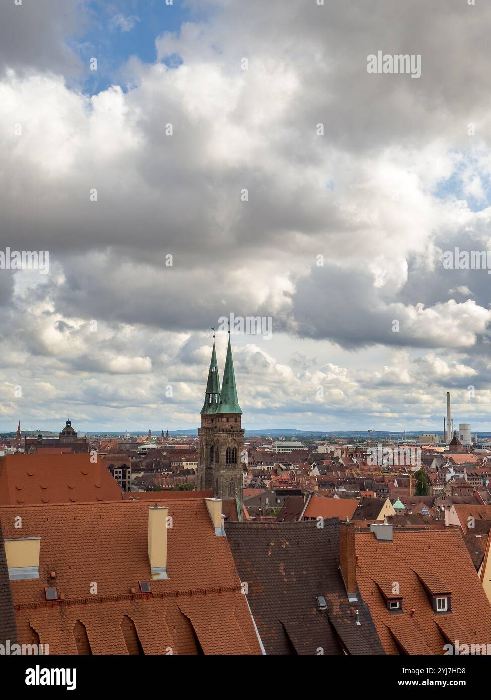 Aerial view nuremberg sunny hi-res stock photography and images - Alamy