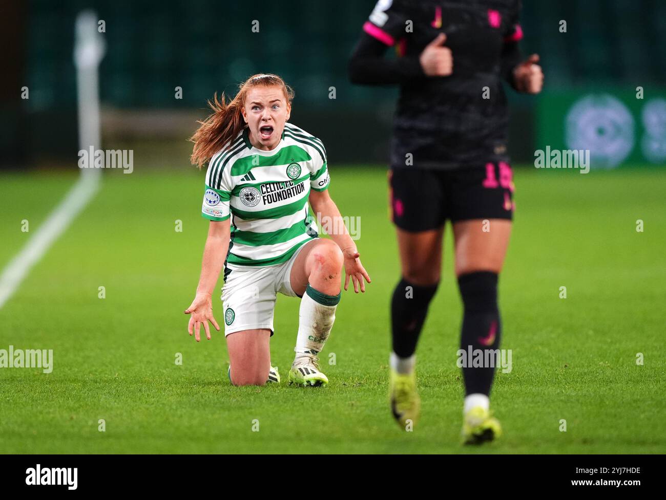 Celtic's Colette Cavanagh reacts during the UEFA Women's Champions ...