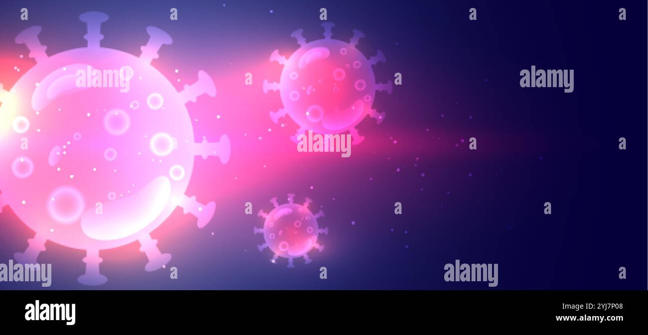 virus spreading background with coronavirus shape design Stock Vector ...