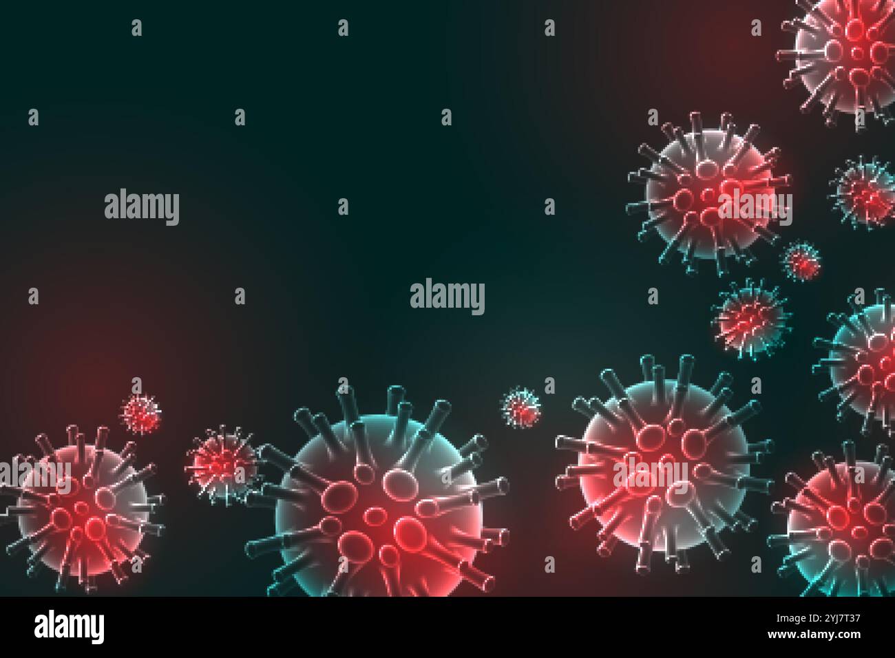 coronavirus covid-19 virus infection spread background design Stock ...
