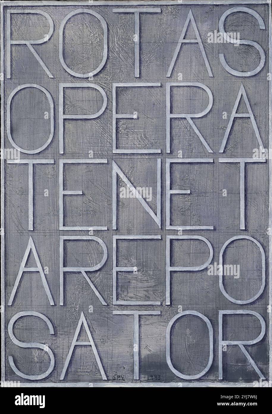 PALINDROMO - 1993 - 50x35,5- DE LA SERIE INVENCIONES. Author: GUILLERMO ...