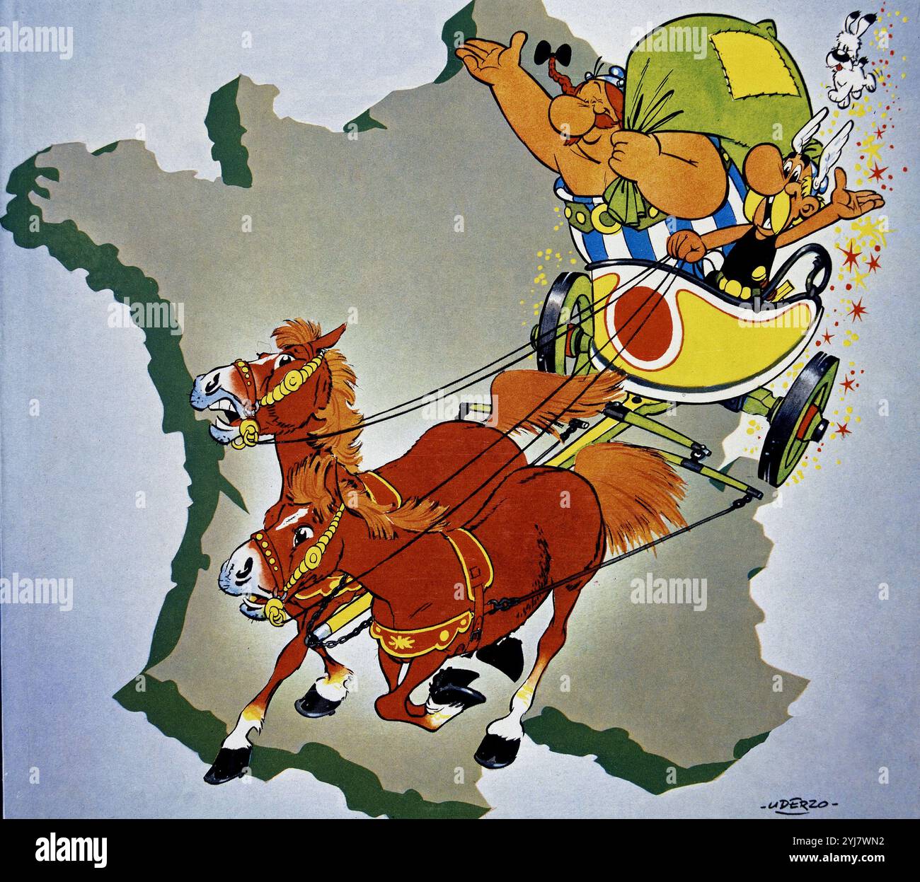 ASTERIX Y OBELIX. Author: ALBERT UDERZO (1927-2020). Location: PRIVATE COLLECTION. MADRID. SPAIN ...