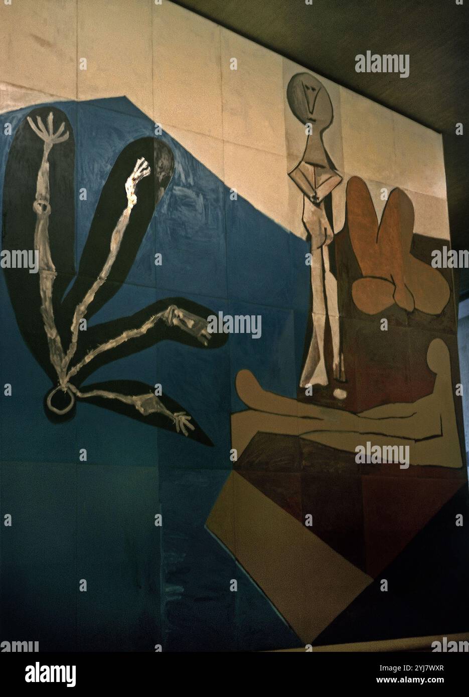 Spanish school. The Fall of Icarus . La Caida de Icaro. 1958. Painting ...