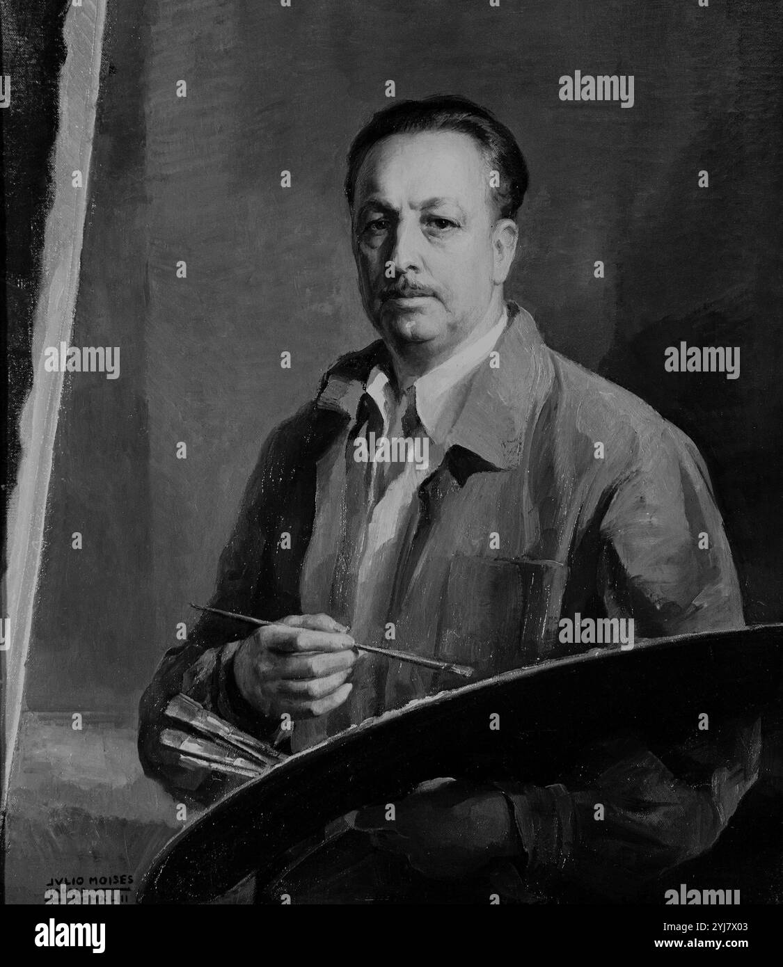 AUTORRETRATO - 1943. Author: JULIO MOISES FERNANDEZ DE VILLASANTE (1888 ...