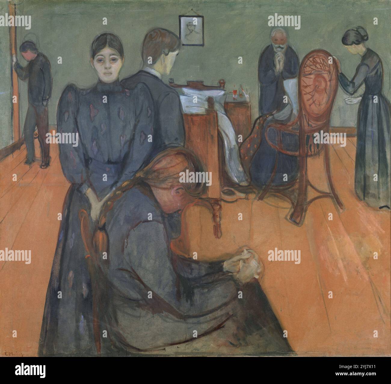 MUERTE EN LA HABITACION - 1893 - EXPRESIONISMO. Author: EDUARD MUNCH O ...