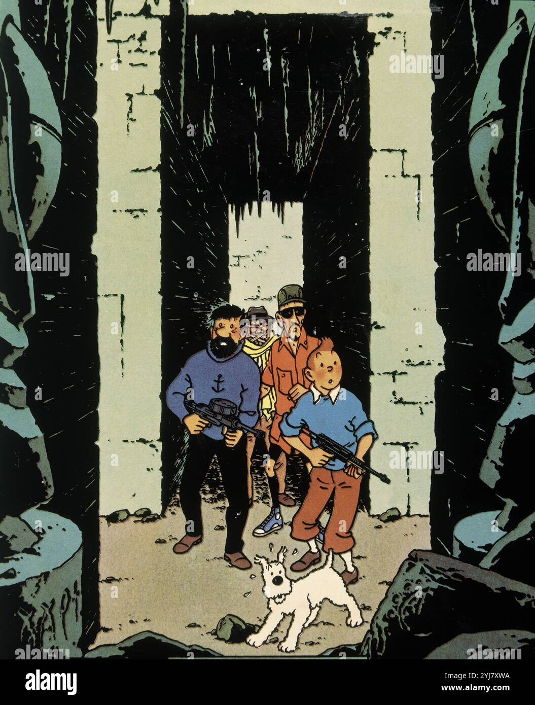 VIÑETA DE UN COMIC DE TINTIN. Author: HERGE. Location: PRIVATE ...