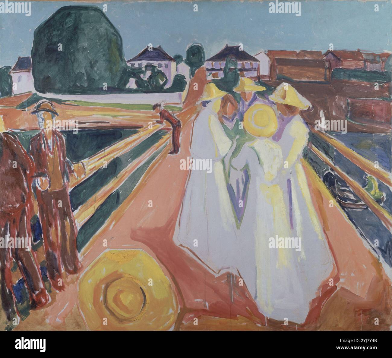 MUJERES SOBRE EL PUENTE - 1935 - 110x130 - EXPRESIONISMO. Author ...