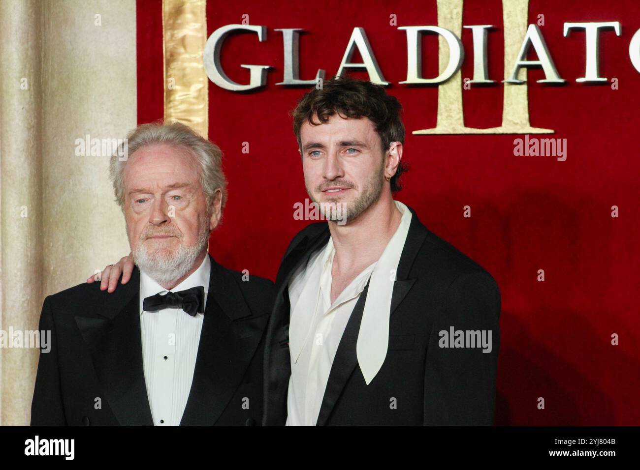 London, UK. 13th Nov, 2024. Paul Mescal and Sir Ridley Scott attend the ...