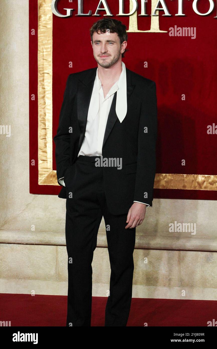 London, UK. 13th Nov, 2024. Paul Mescal attends the red carpet for the ...