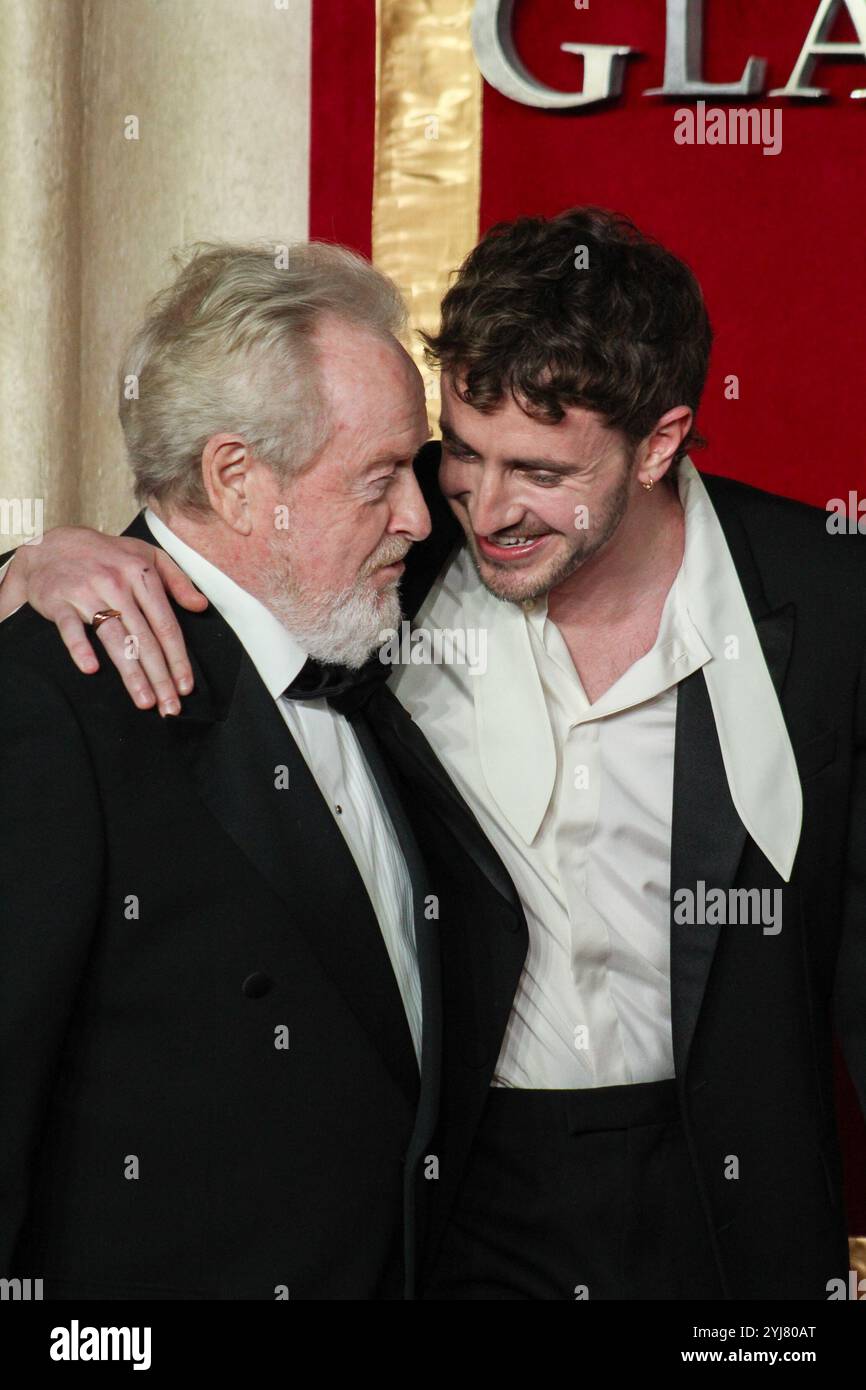 London, UK. 13th Nov, 2024. Paul Mescal and Sir Ridley Scott attend the ...