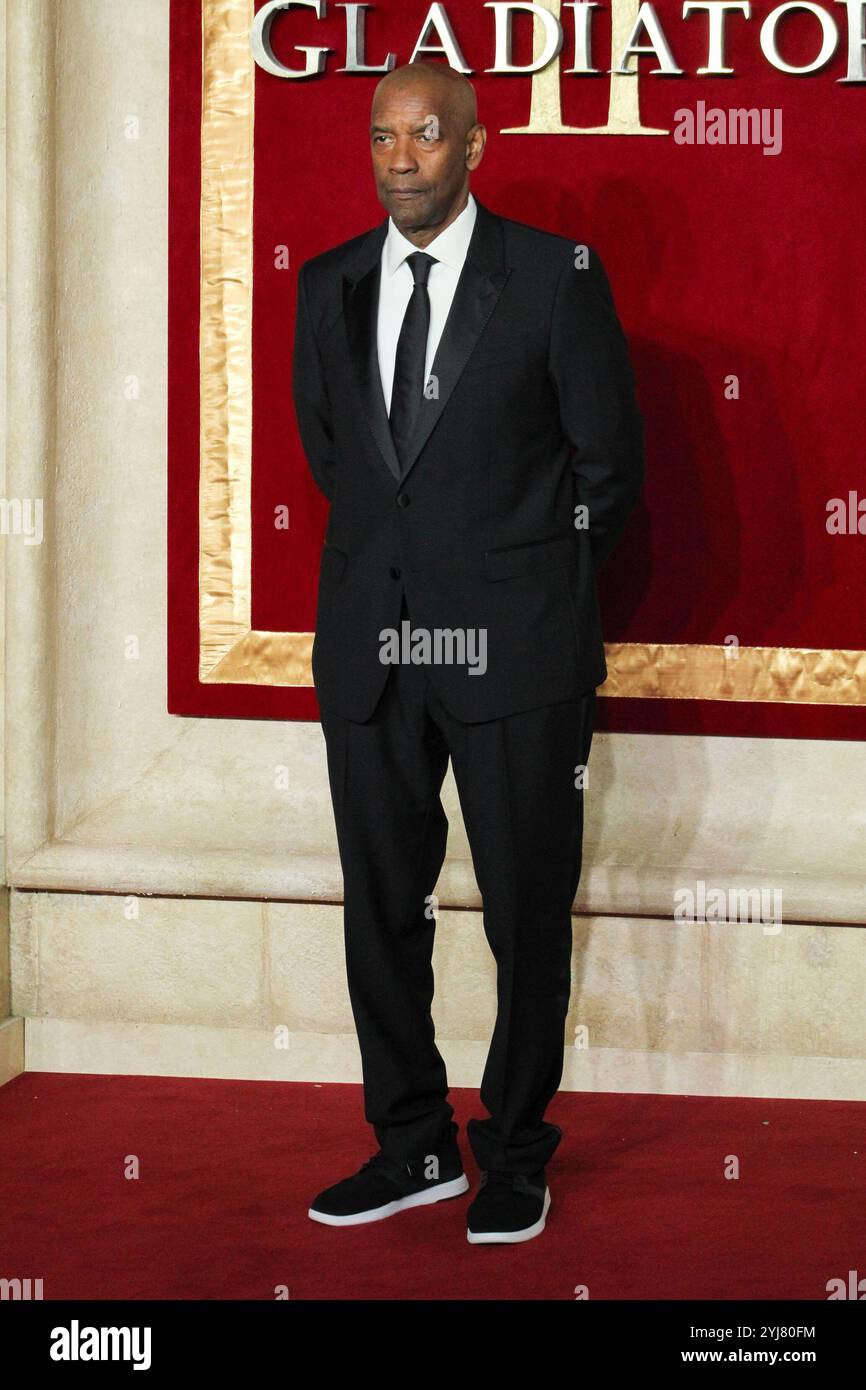 London, UK. 13th Nov, 2024. Denzel Washington attends the red carpet ...