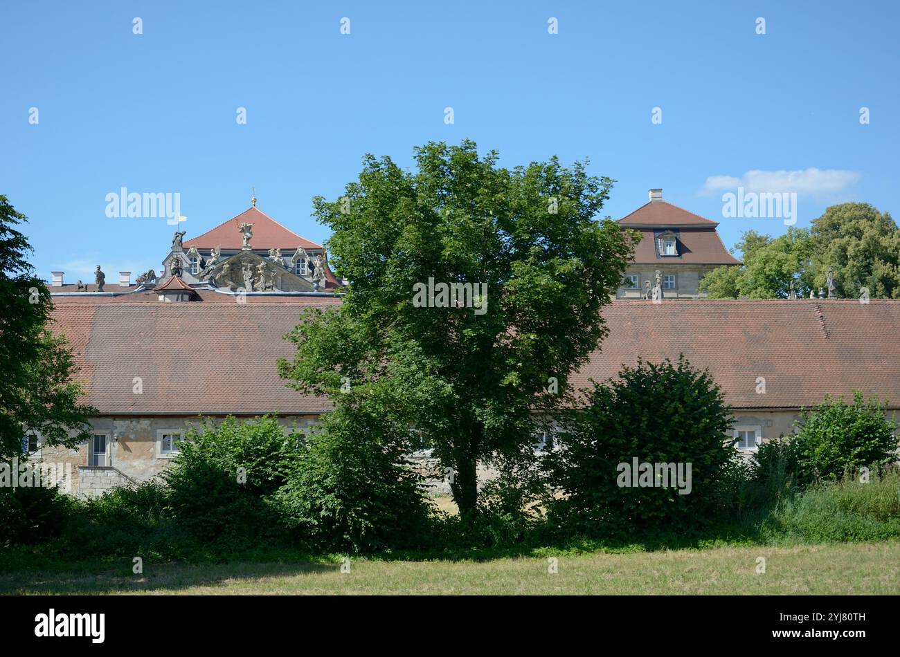 Weissenstein castle, Pommersfelden, Bavaria, Germany, Europe Stock ...