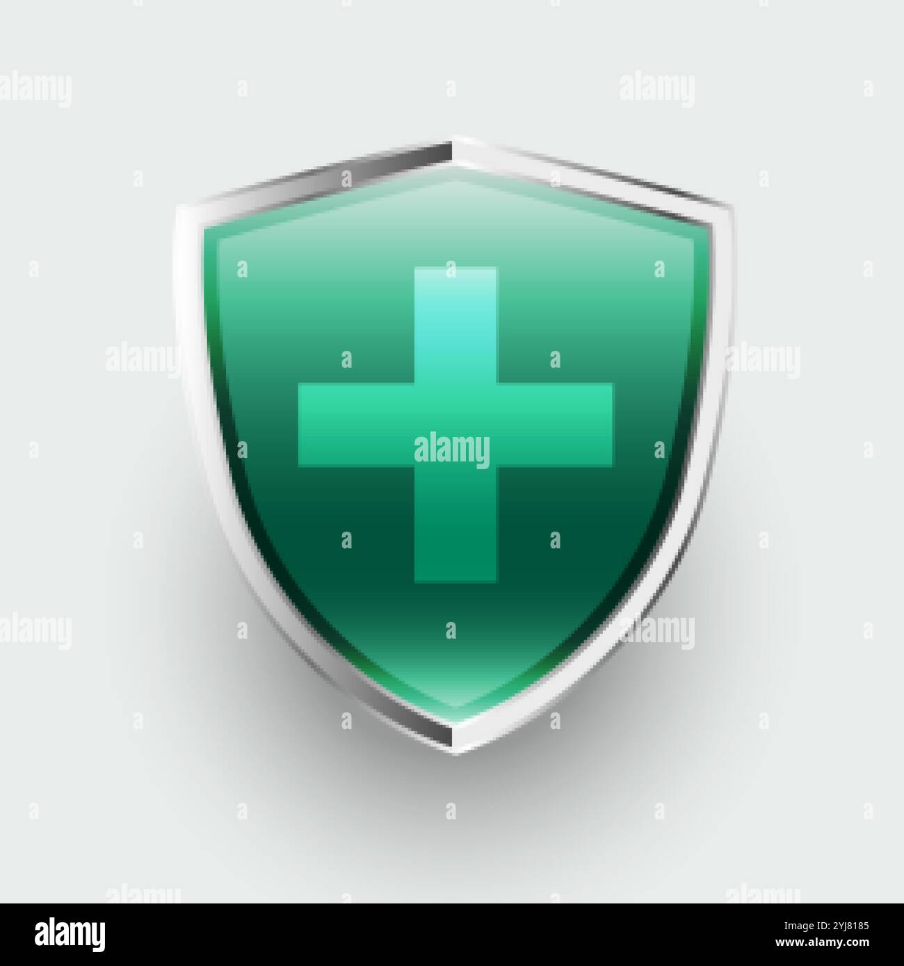 Shield with cross sign Stock Vector Images - Alamy