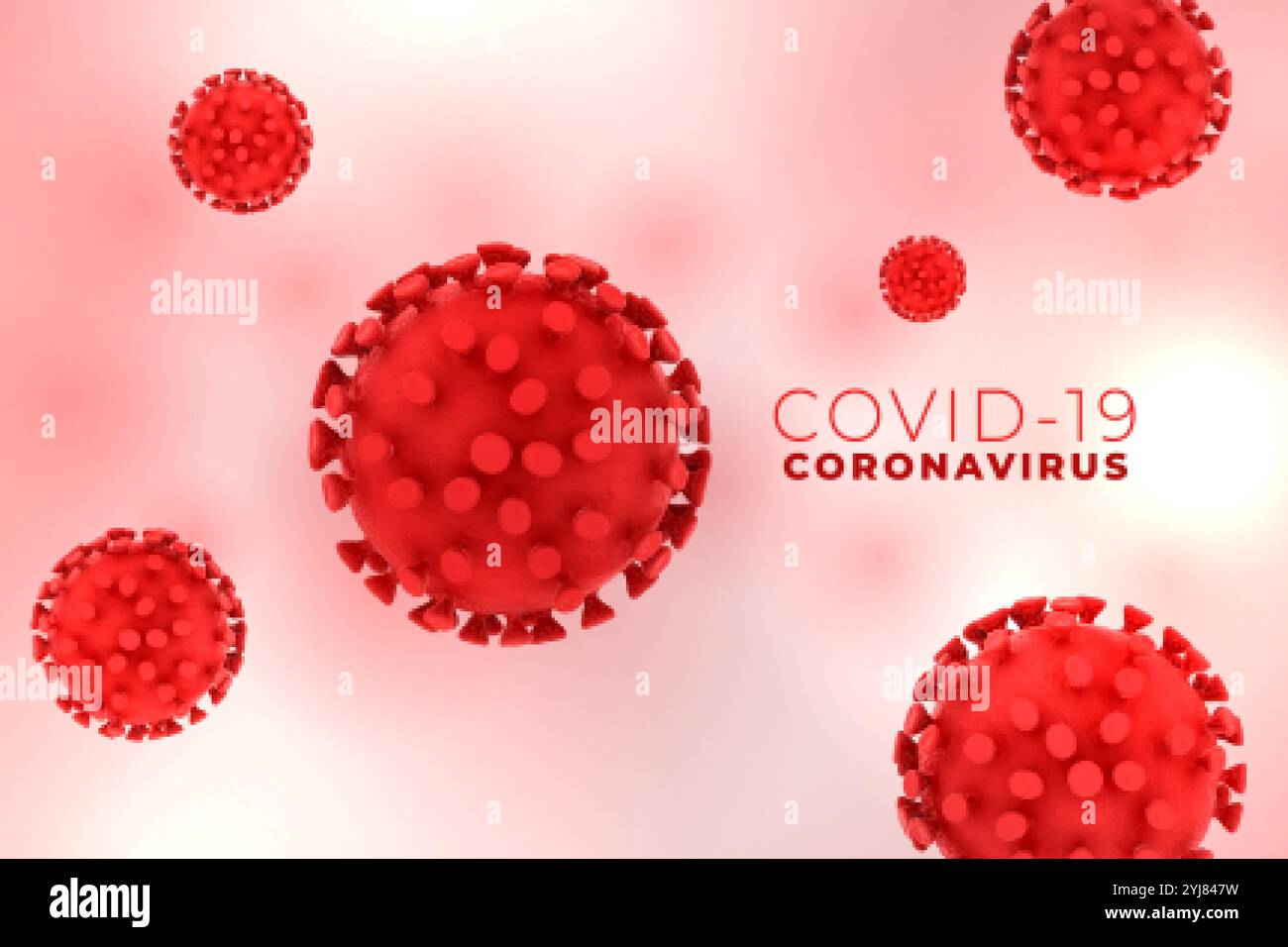 red covid19 coronavirus spread outbreak background poster Stock Vector ...