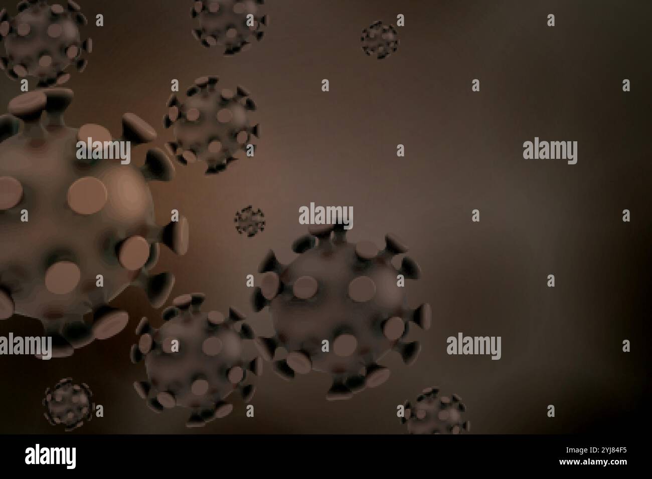 3d coronavirus infection spread background with text space Stock Vector ...