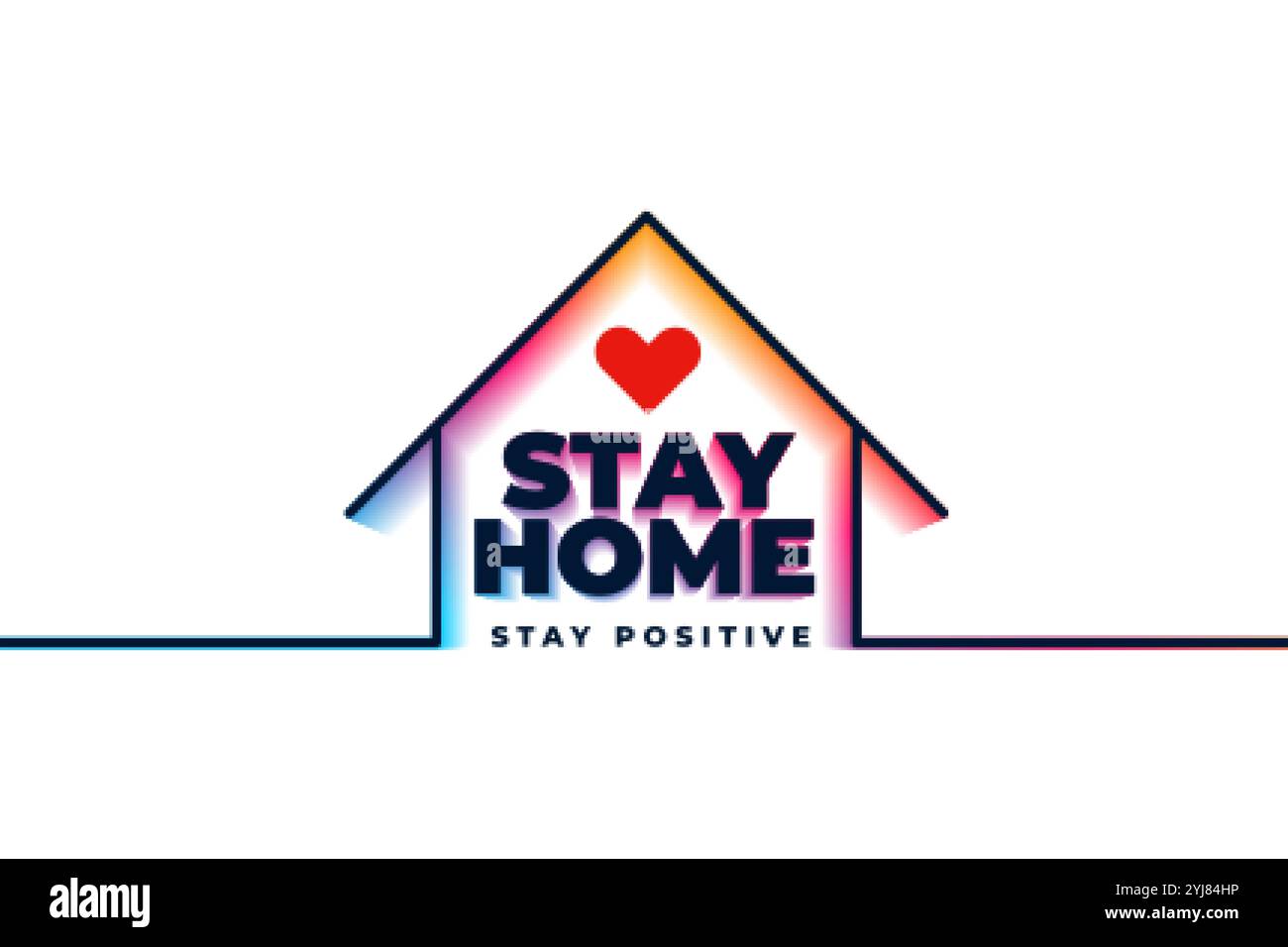 Stay home awareness social Cut Out Stock Images & Pictures - Alamy