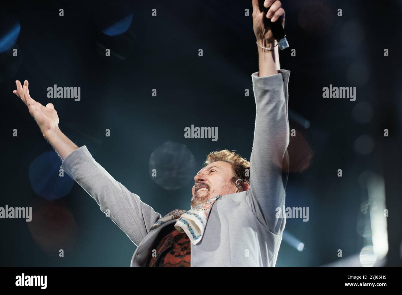 Singer Manolo García performs during tour concert at the Wizcenter in ...