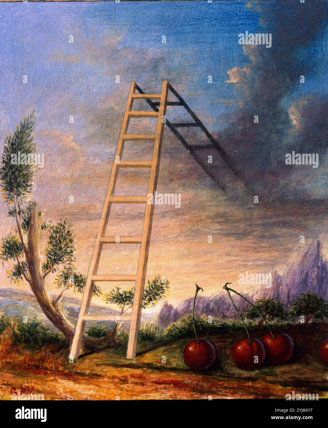 PAISAJE CON LA ESCALA DE JACOB - 2004 - TEMPLE/MADERA - 30x25. Author ...