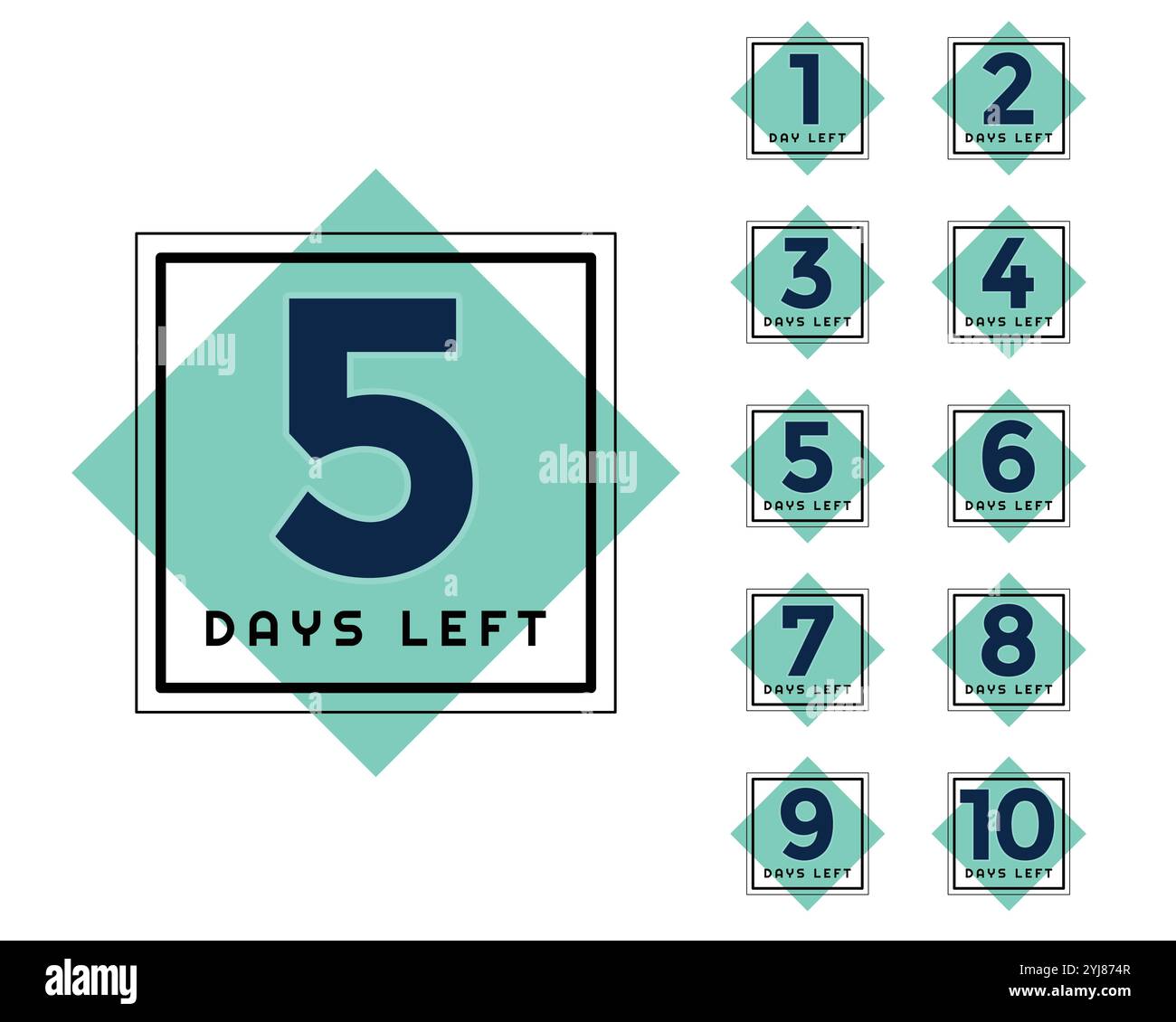 Six days left marketing banner hi-res stock photography and images - Alamy