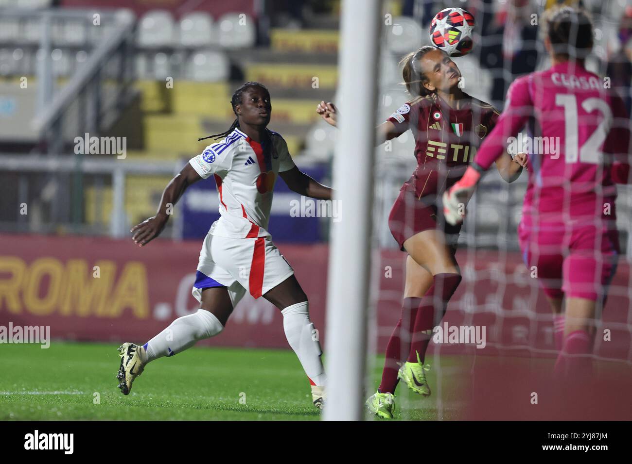Rome, Italy 13.11.2024: Tabitha Chawinga of Lyonnais , Hawa Cissoko of ...